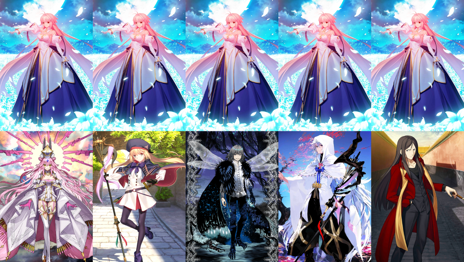 [JP] FGO NP5 Arcueid + Castoria Koyanskaya Oberon Merlin Fate Grand Or – Mobile Games Starter