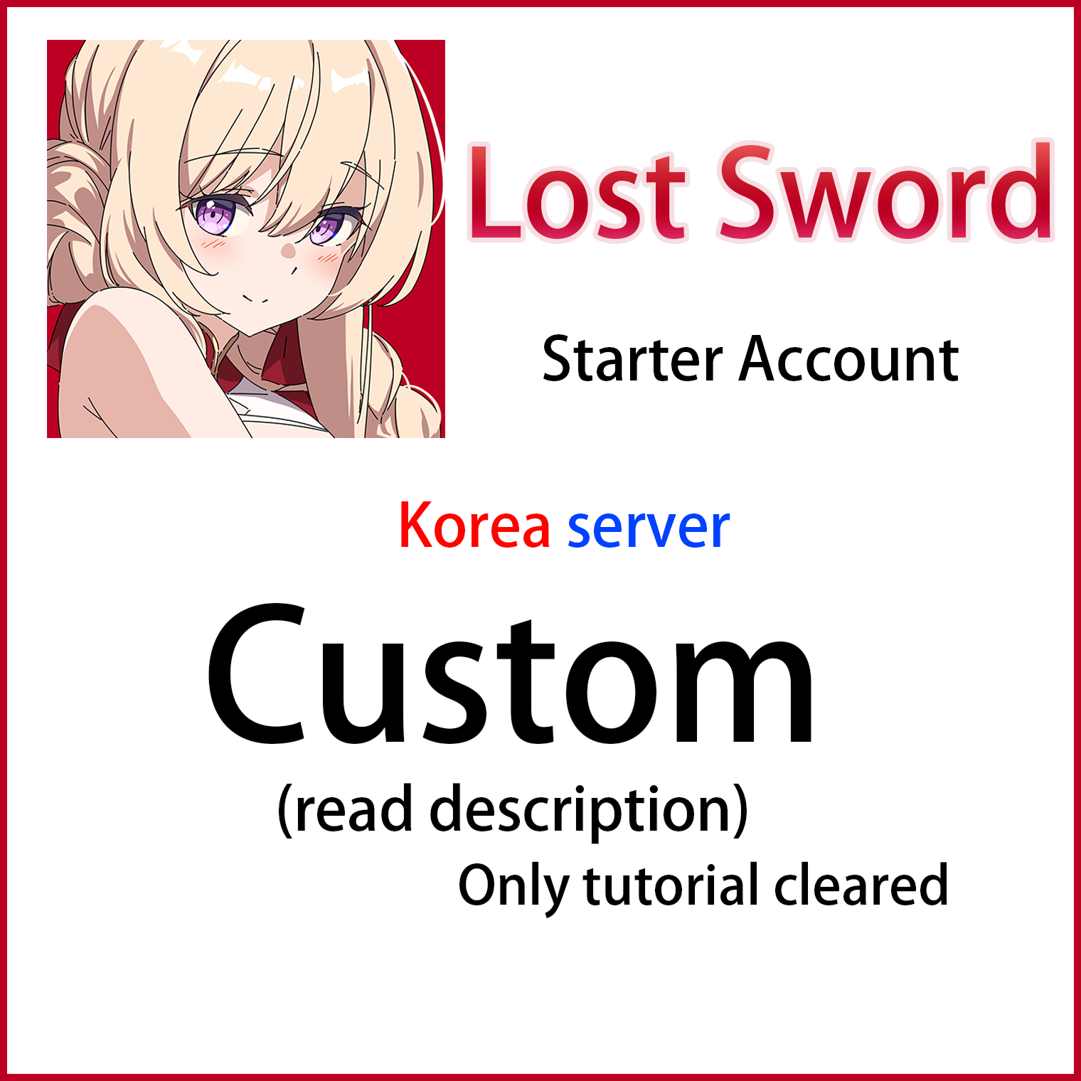 Lost Sword 로스트 소드 Starter Account - Mobile Games Starter
