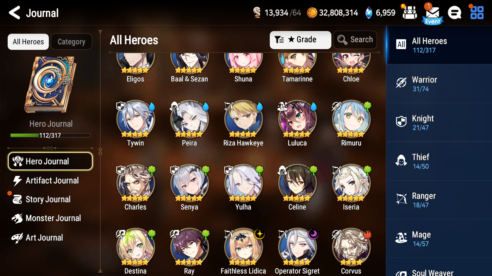 [Global] Epic 7 Seven Faithless Lidica Operator Sigret Rimuru +Name St ...
