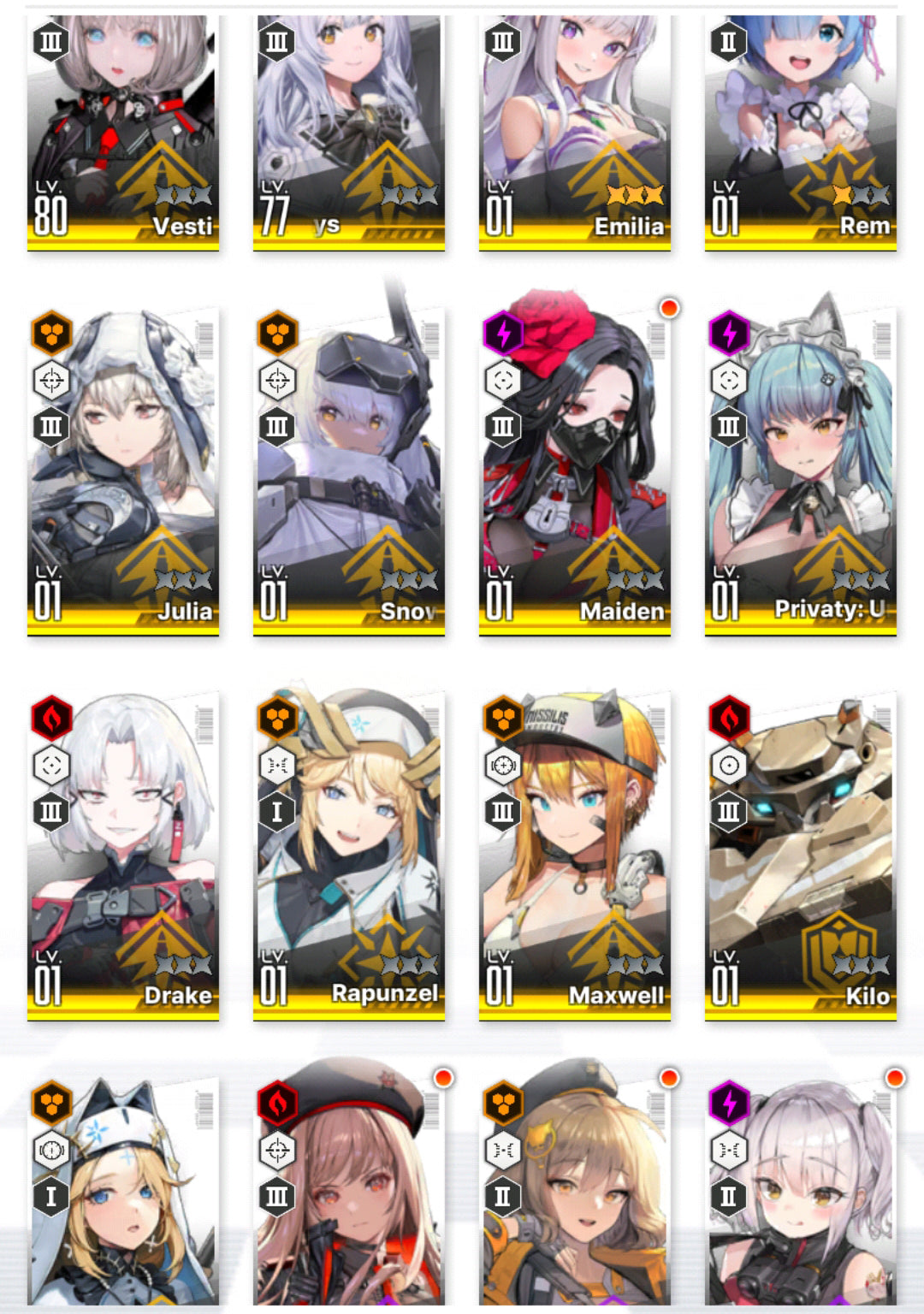 [GLOBAL] GODDESS OF VICTORY NIKKE 13SSR+Pity MLB 4 Emilia+2 Rem+skin+R ...