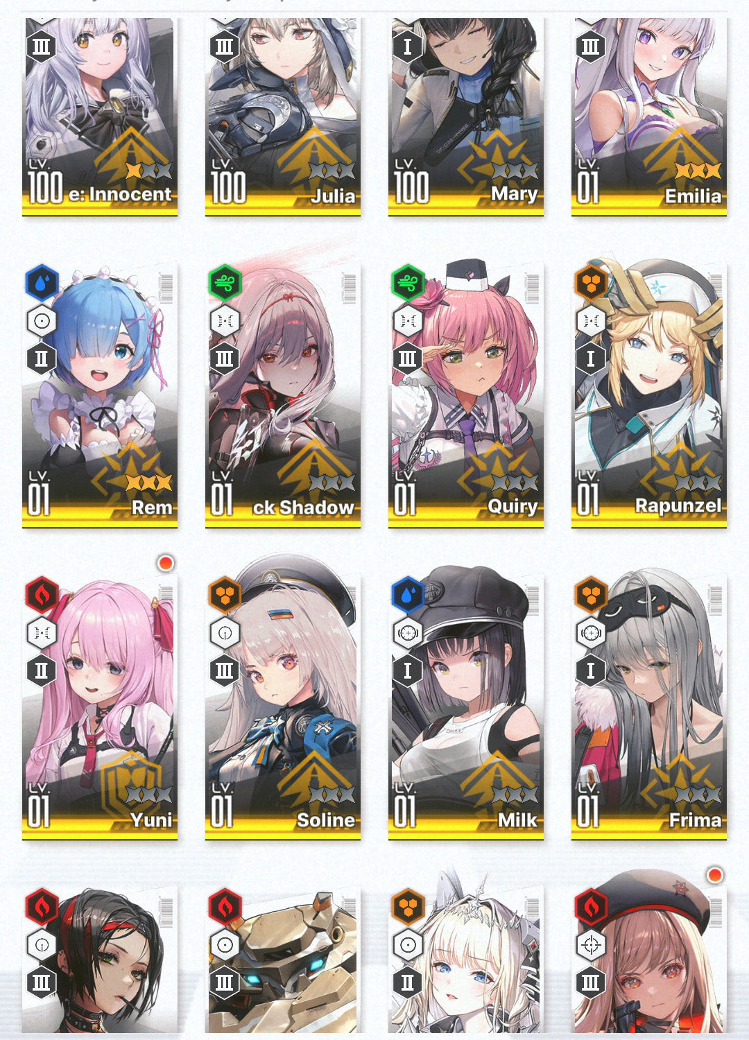 [GLOBAL] GODDESS OF VICTORY NIKKE 15SSR MLB 4 Rem +4 Emilia+skin+Ram+S ...