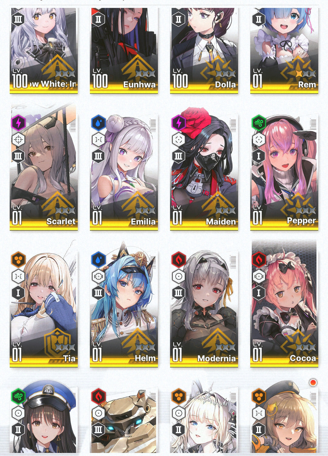 [GLOBAL] GODDESS OF VICTORY NIKKE 15SSR Rem+Emilia+skin+Ram+Scarlet+Mo ...