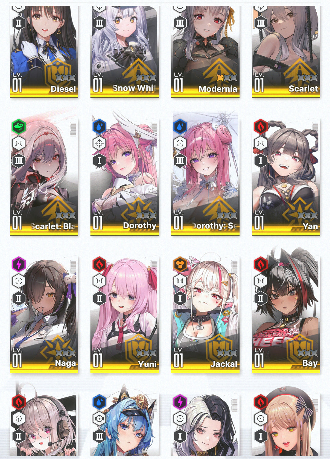 [GLOBAL] GODDESS OF VICTORY NIKKE 20SSR 5pilgrims 2 Modernia+Scarlet+B ...