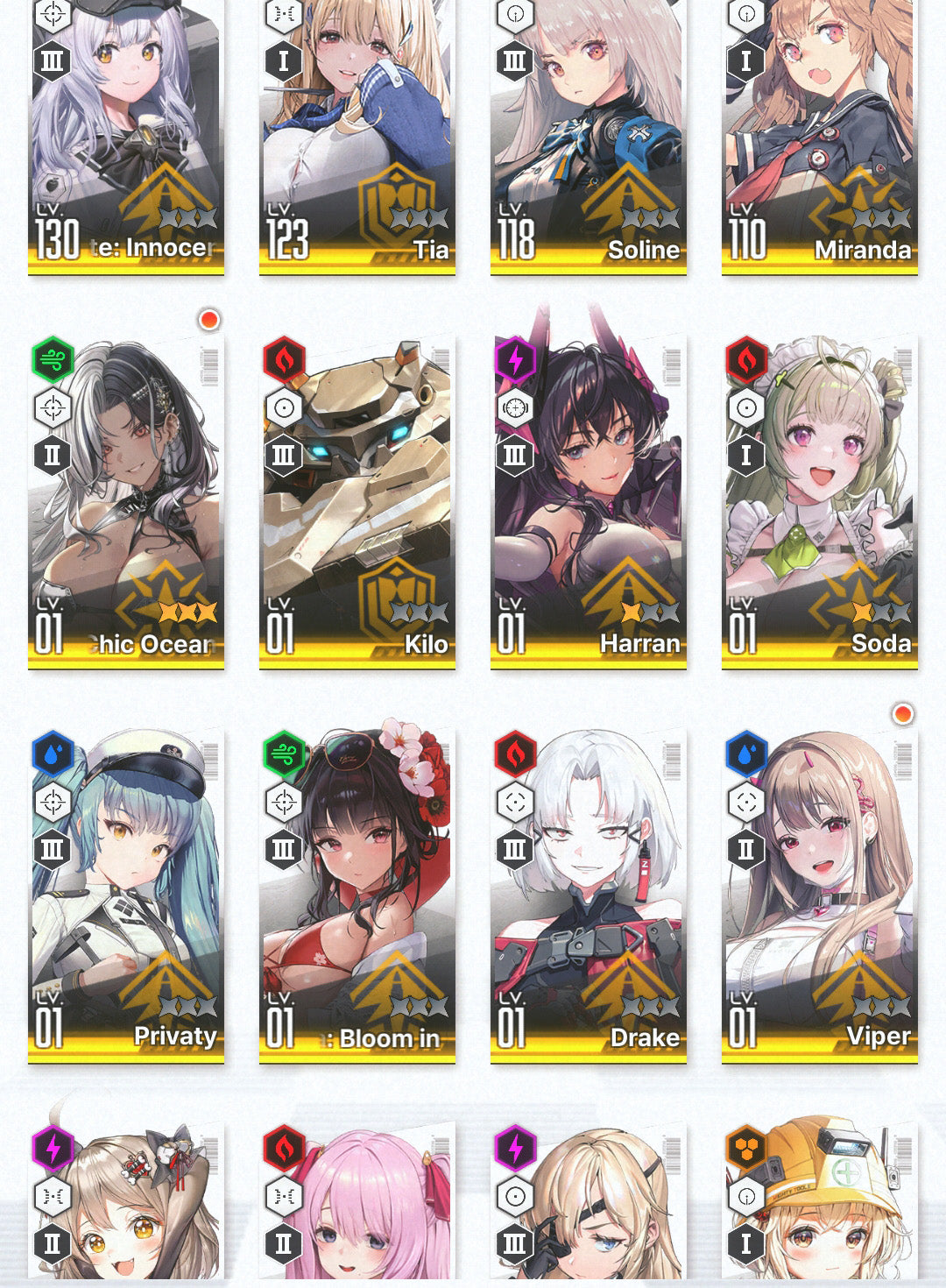 [GLOBAL] [INSTANT] NIKKE 20SSR MLB 4 Rosanna+Sakura+Mary+Liter+Harran+ ...