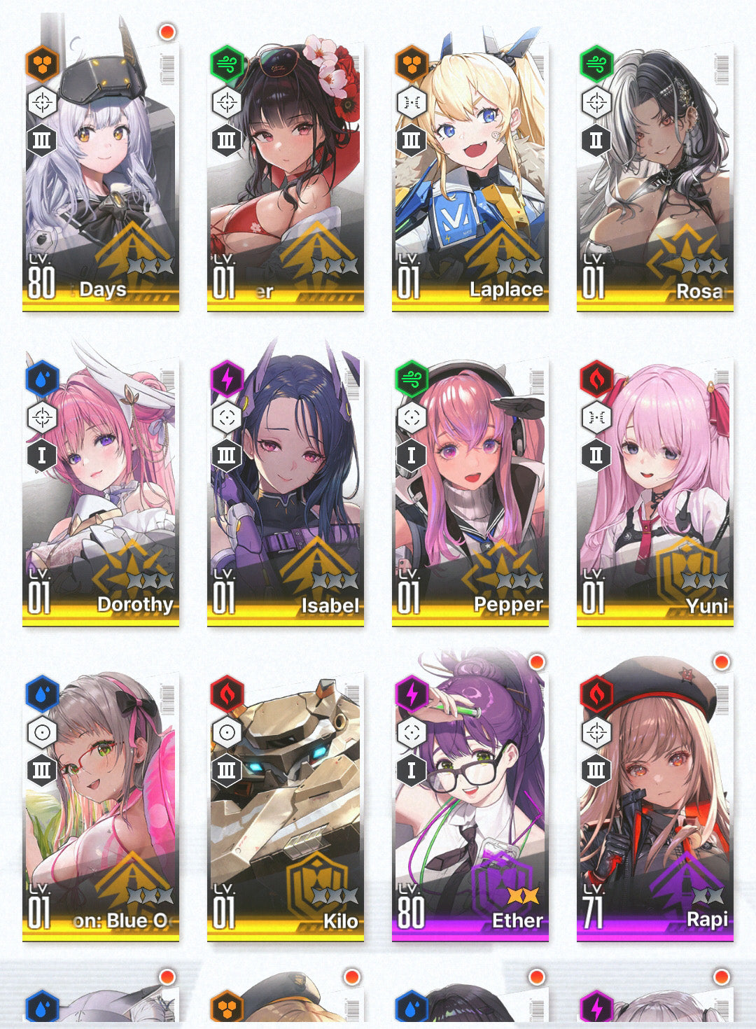 [GLOBAL] [INSTANT] NIKKE 3 limited 10SSR Sakura+Rosanna+Neon+Dorothy+ ...