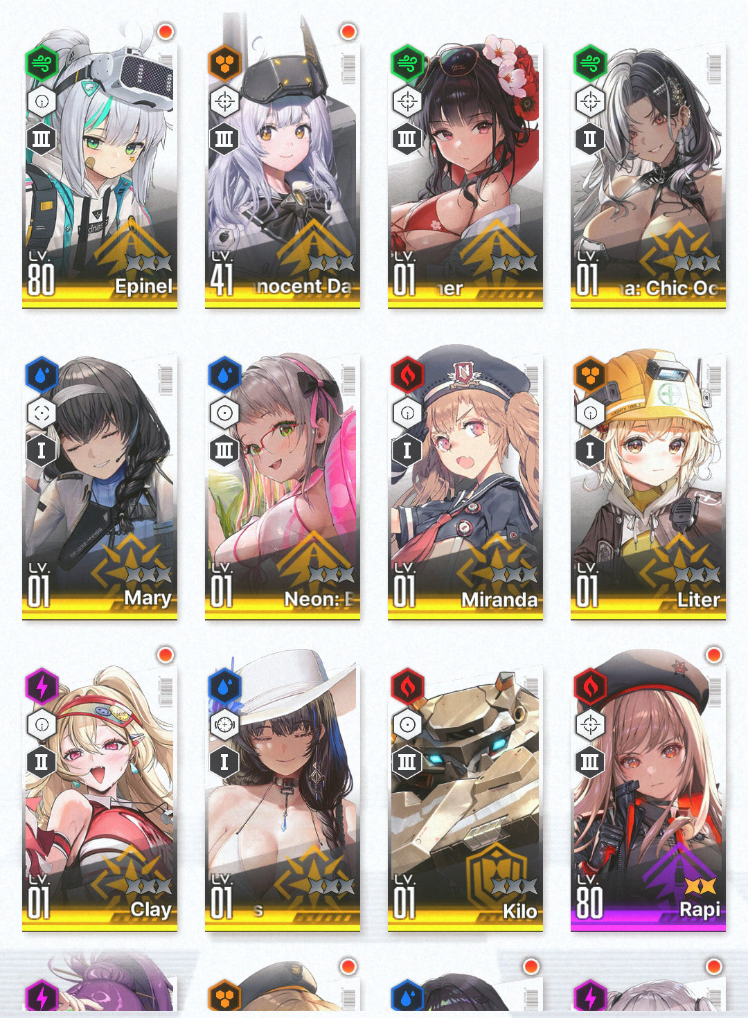 [GLOBAL] [INSTANT] NIKKE 4 limited 11SSR Sakura+Rosanna+Neon+Mary+Lite ...