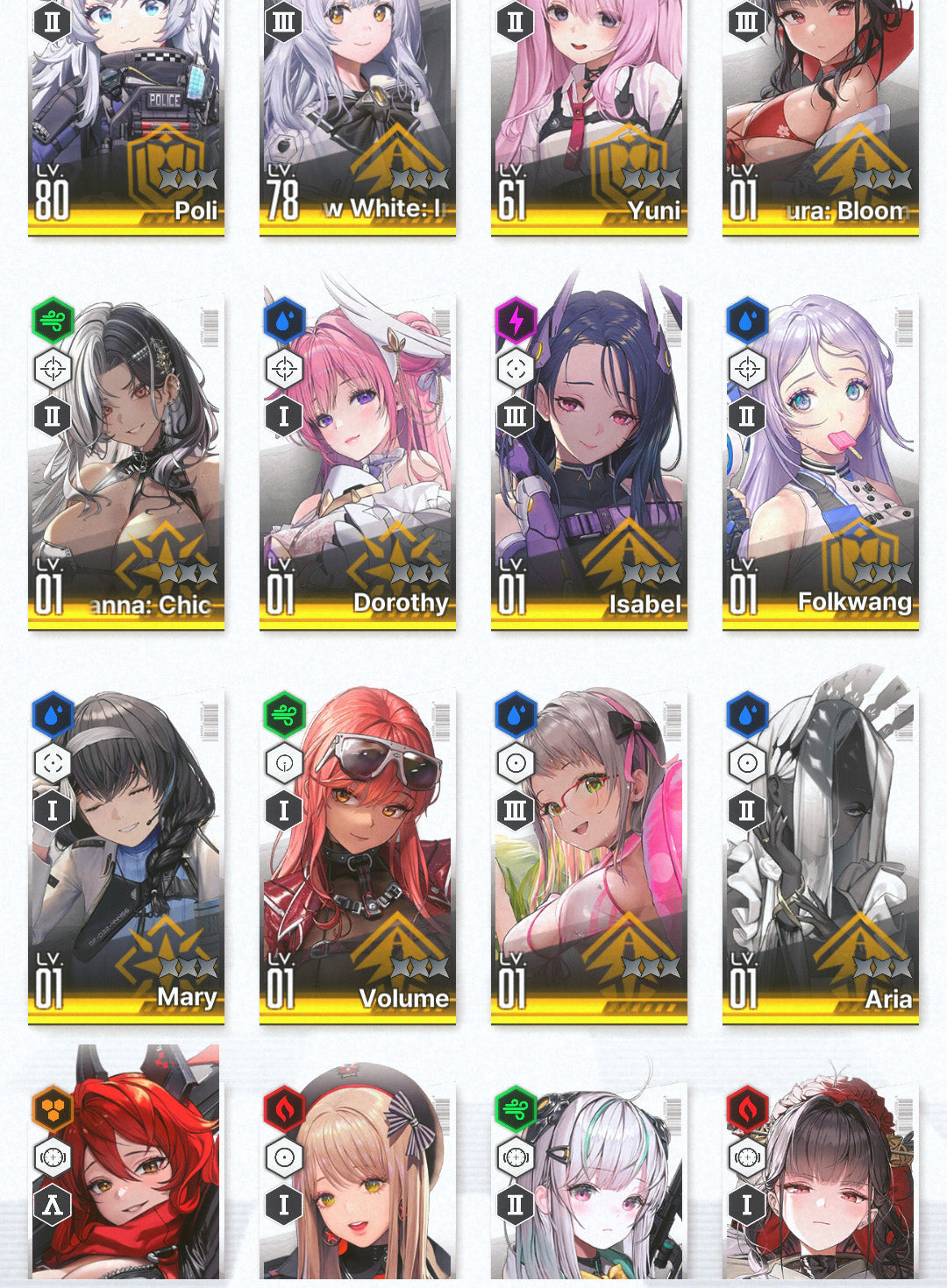 [GLOBAL] [INSTANT] NIKKE 4 limited 17SSR Sakura+Rosanna+Neon+Mary+Doro ...