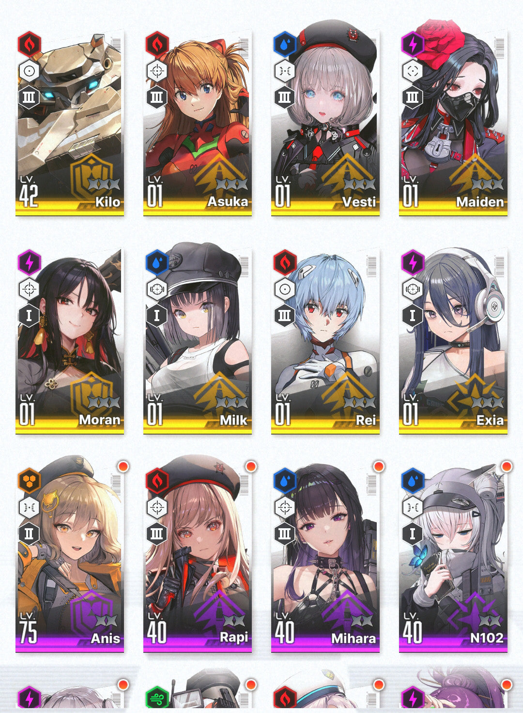 [GLOBAL] [INSTANT] NIKKE 8SSR Asuka+Rei+Skin+Moran+Milk+Exia++ GODDESS ...