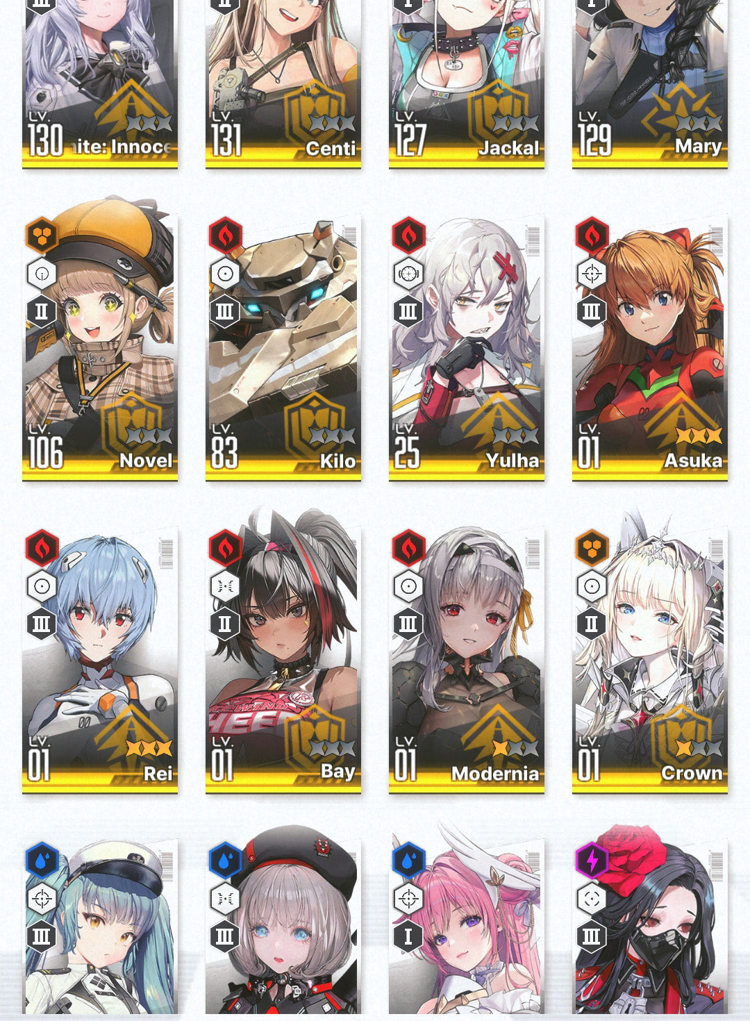 [GLOBAL] NIKKE 25SSR MLB 4 Asuka+4 Rei+Skin+2 Modernia+2 Crown+Dorothy ...