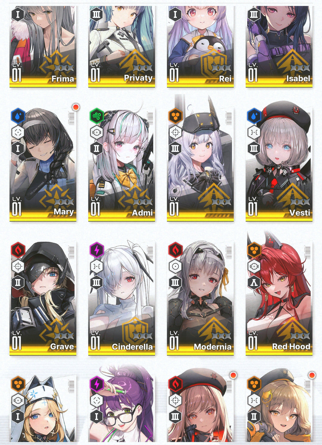 [GLOBAL]GODDESS OF VICTORY NIKKE 13SSR Modernia+Red Hood+Skin+Cinderel ...