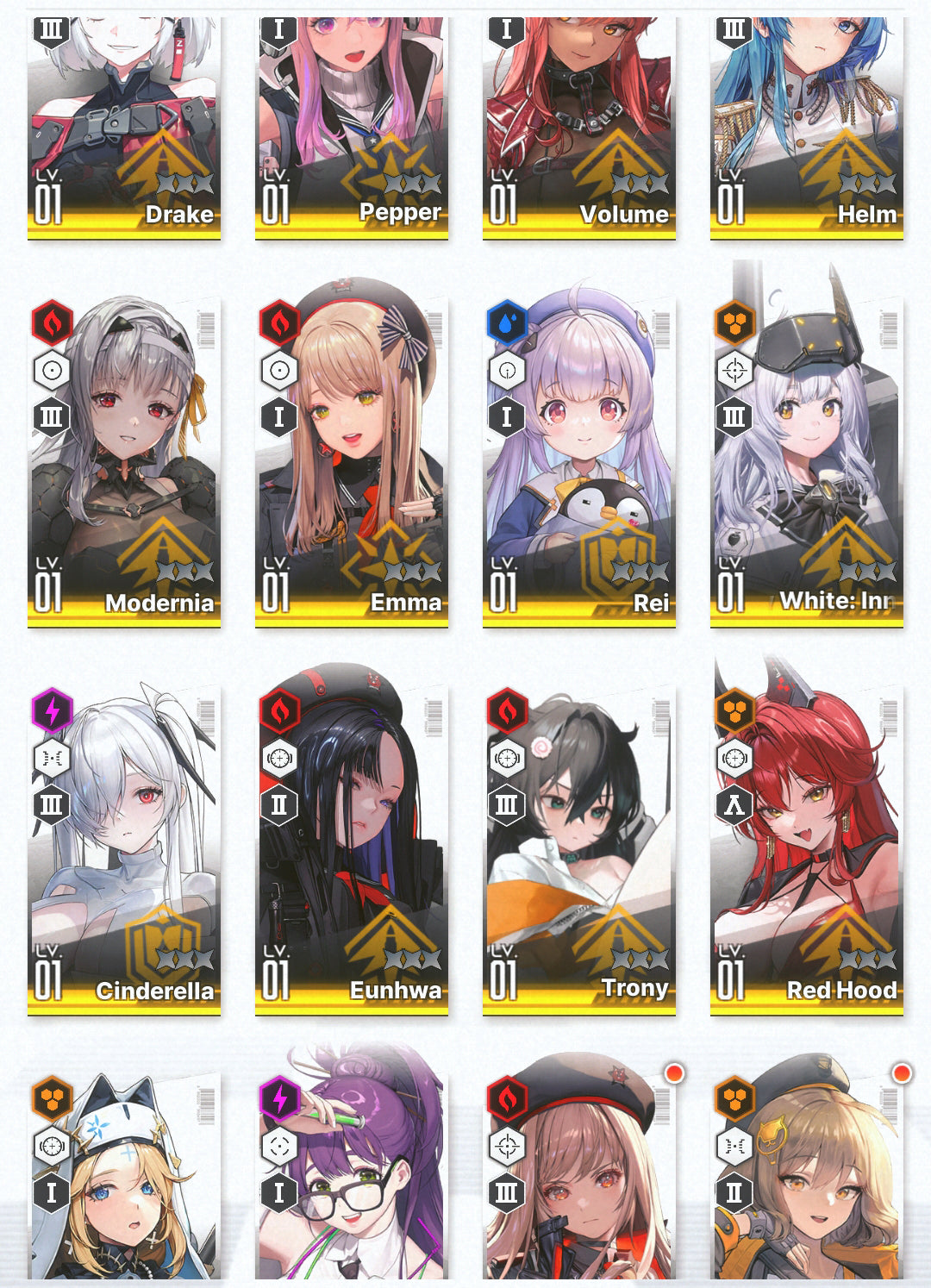 [GLOBAL]GODDESS OF VICTORY NIKKE 13SSR Modernia+skin+Red Hood+Skin+Cin ...