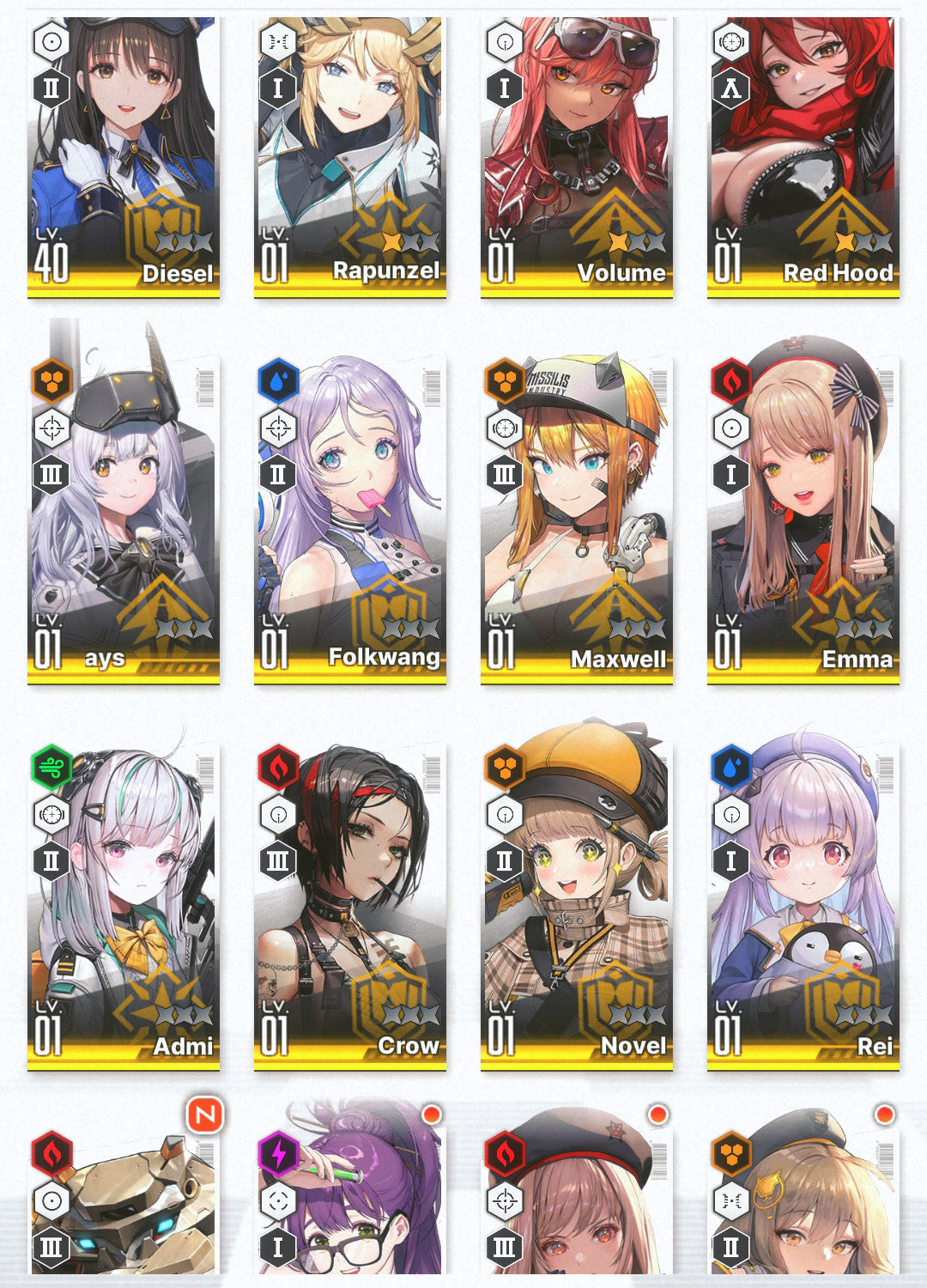 [GLOBAL]GODDESS OF VICTORY NIKKE 13SSR+Pity+ Red Hood+Volume+Rapunzel+ ...