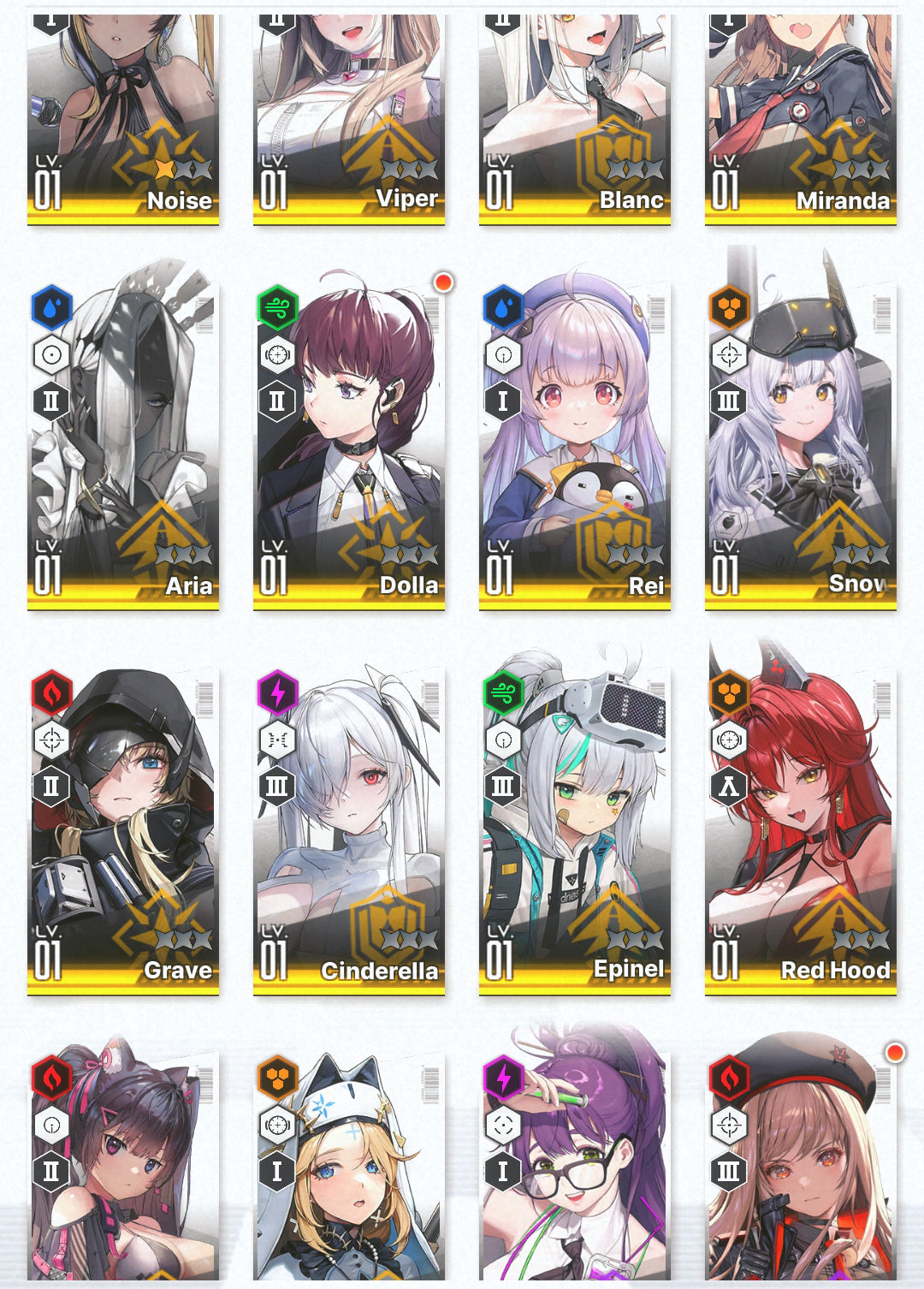 [GLOBAL]GODDESS OF VICTORY NIKKE 14SSR Red Hood+Skin+Cinderella+Grave+ ...