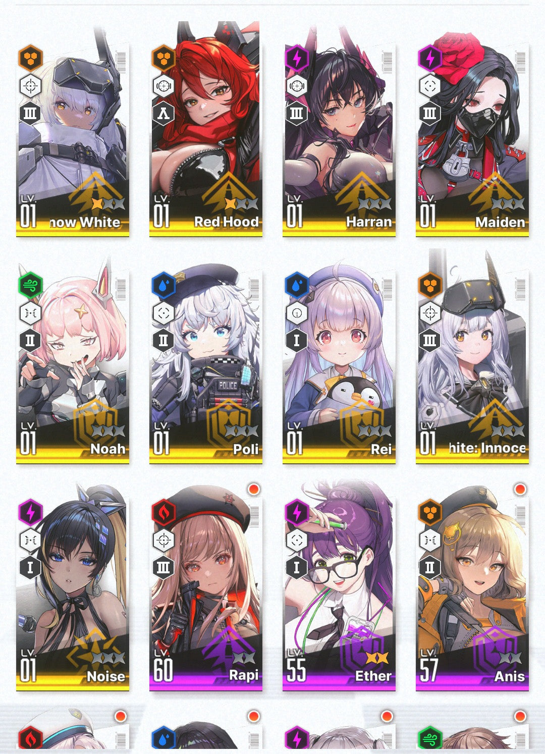 [GLOBAL]GODDESS OF VICTORY NIKKE 9SSR Red Hood+Harran+Snow White+Rei++ – Mobile Games Starter