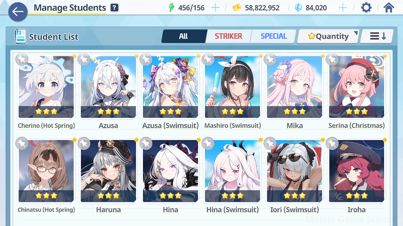 [GLOBAL/NA] 6 limited Mika Azusa Mashiro Hina Karin Iori + 84k gems Bl ...