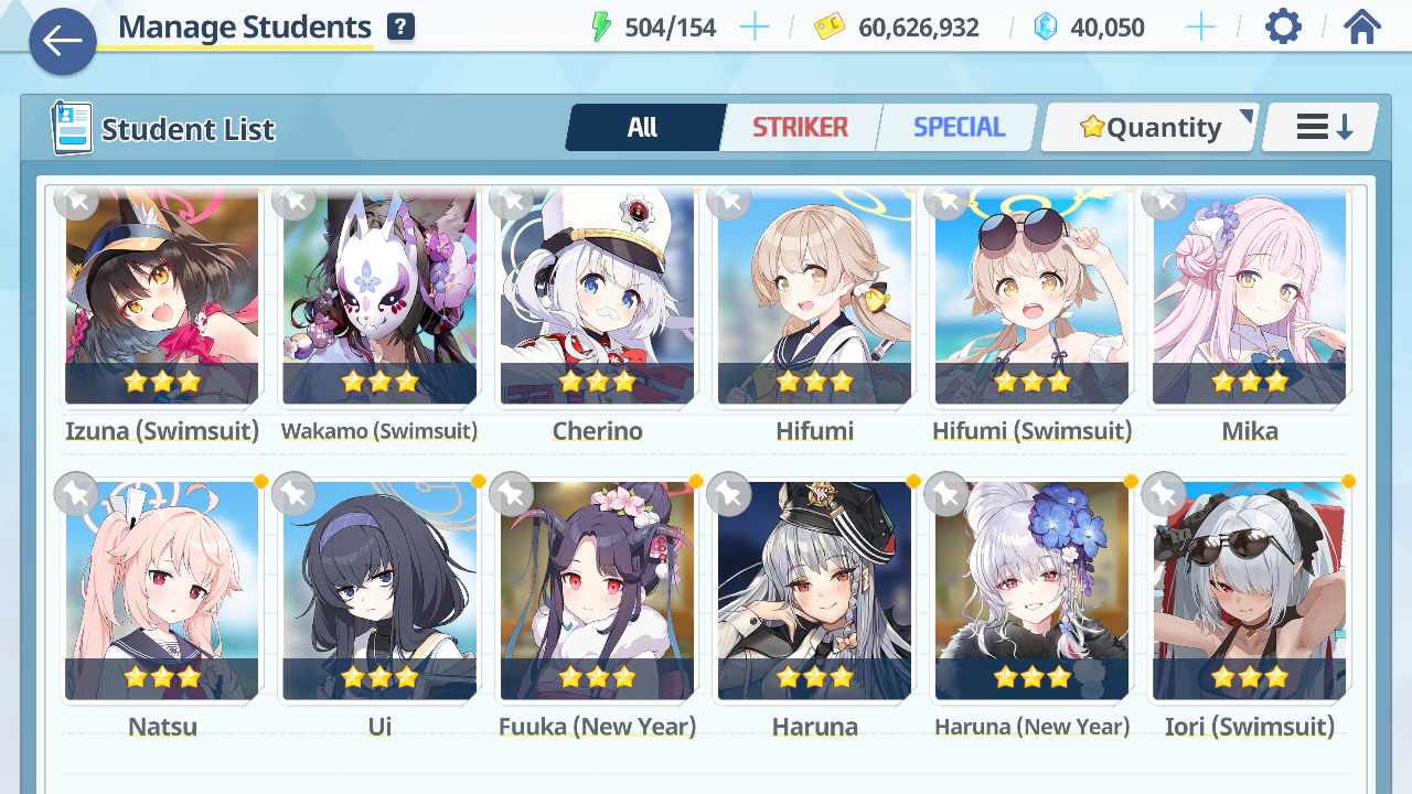 [GLOBAL/NA] 7 limited Mika Izuna Haruna Fuuka Yuuka Iori Neru + 40k ge ...