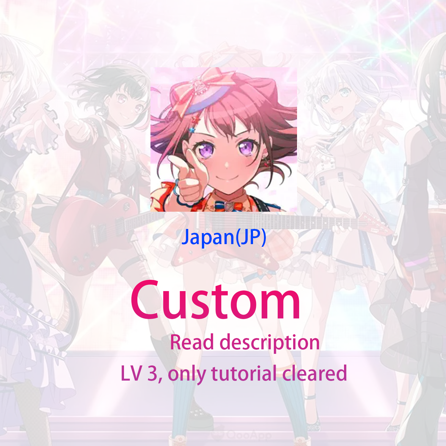 [JP] BanG Dream! Girls Band Party/Bandori Custom Starter Account Reroll ...