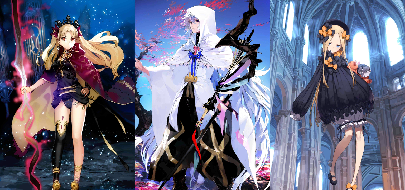 [JP] Fate Grand Order FGO Abigail + Merlin + Ereshkigal starter accoun ...