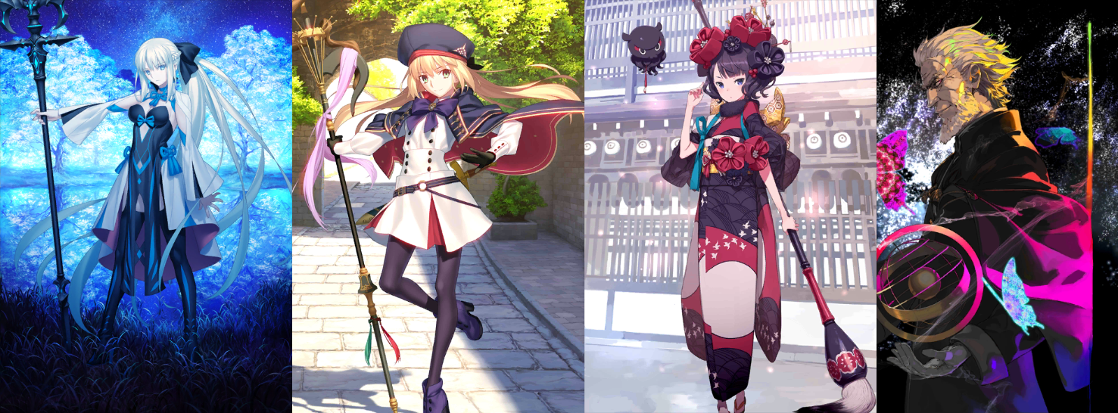 [JP] Fate Grand Order FGO Artoria Caster Castoria Morgan Hokusai start ...