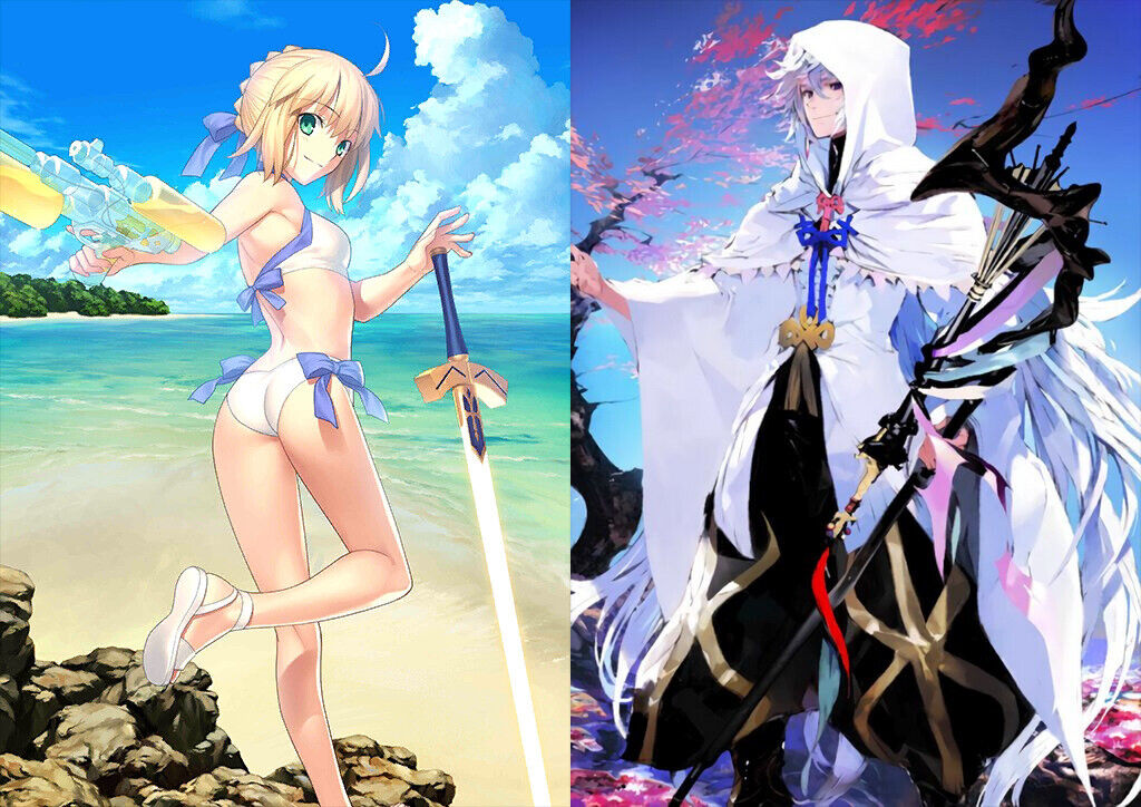 [JP] Fate Grand Order FGO Artoria(archer) + Merlin + 1-2x5* starter ac – Mobile Games Starter