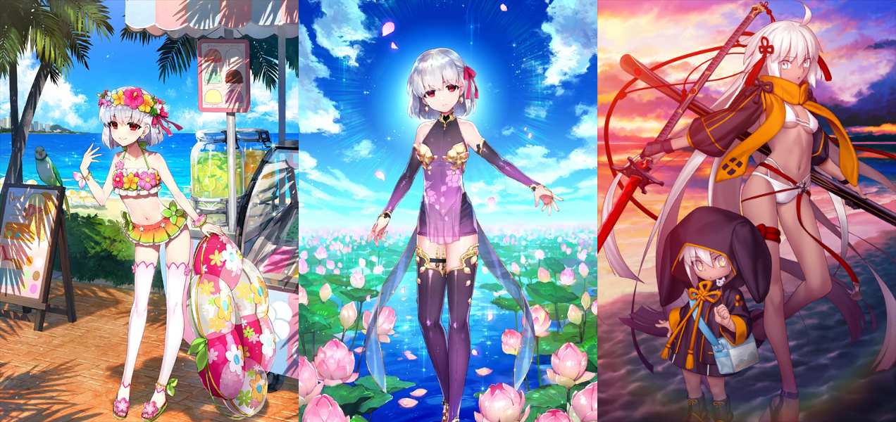 [JP] Fate Grand Order FGO double Kama + Okita saber alter starter acco – Mobile Games Starter