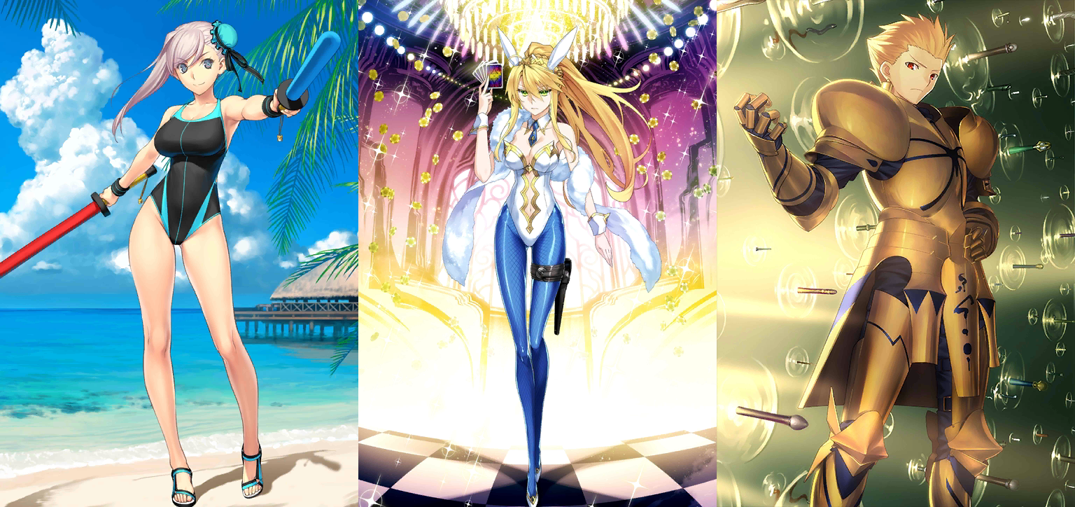 [JP] Fate Grand Order FGO Gilgamesh Musashi Artoria ruler starter acco – Mobile Games Starter