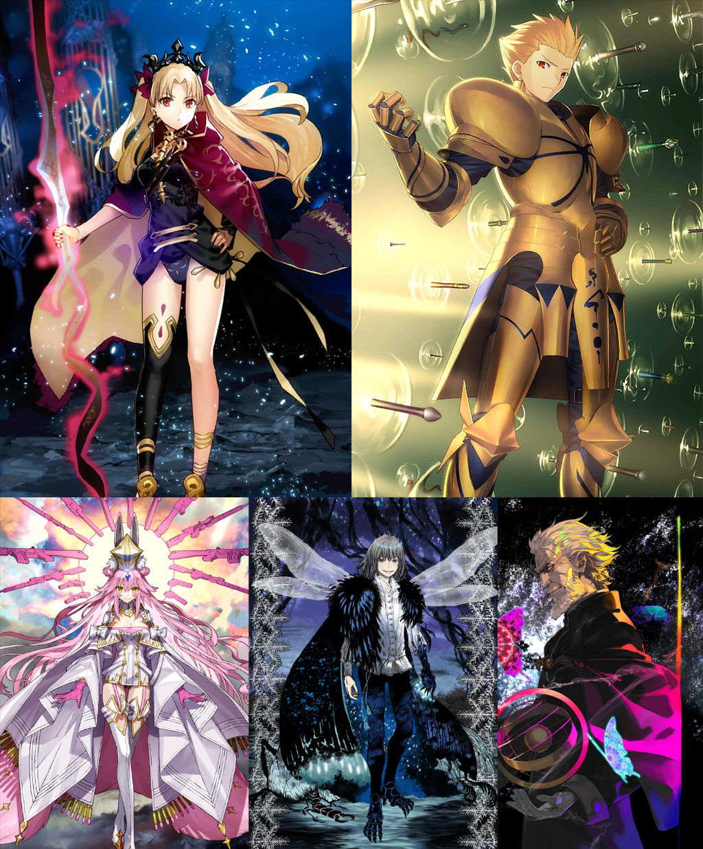 [JP] Fate Grand Order FGO Gilgamesh Oberon Ereshkigal Koyanskaya start ...