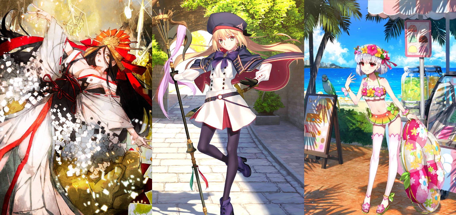 [JP] Fate Grand Order FGO Himiko NP5 Artoria Caster Castoria Kama aven ...