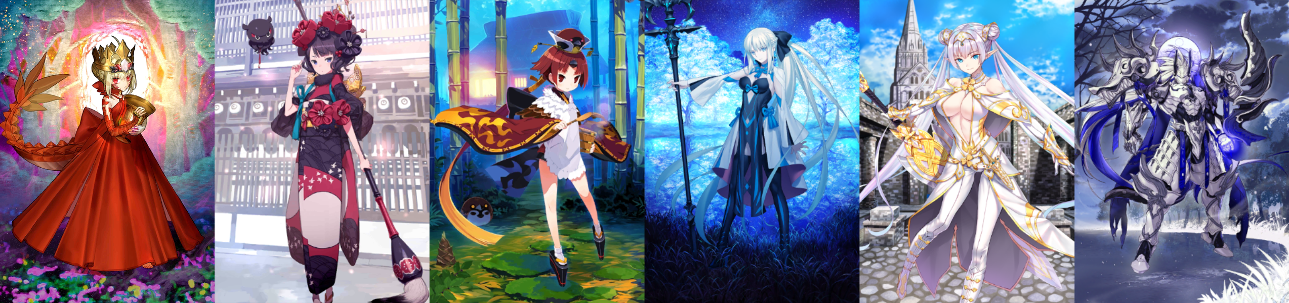 [JP] Fate Grand Order FGO Hokusai Beni Morgan Britomart Tametomo start ...