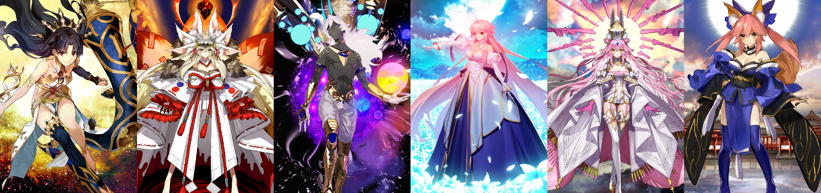 [JP] Fate Grand Order FGO Ishtar Arcueid Arjuna Koyanskaya Dark starte ...
