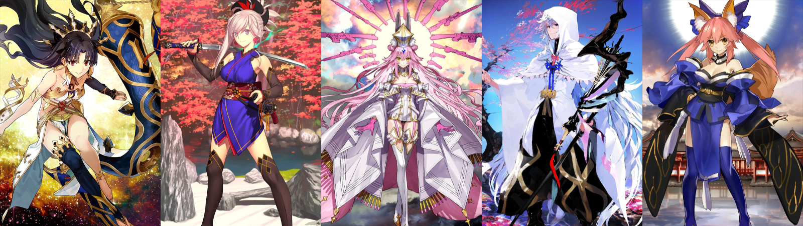 [JP] Fate Grand Order FGO Ishtar NP2 Musashi Koyanskaya Merlin starter ...