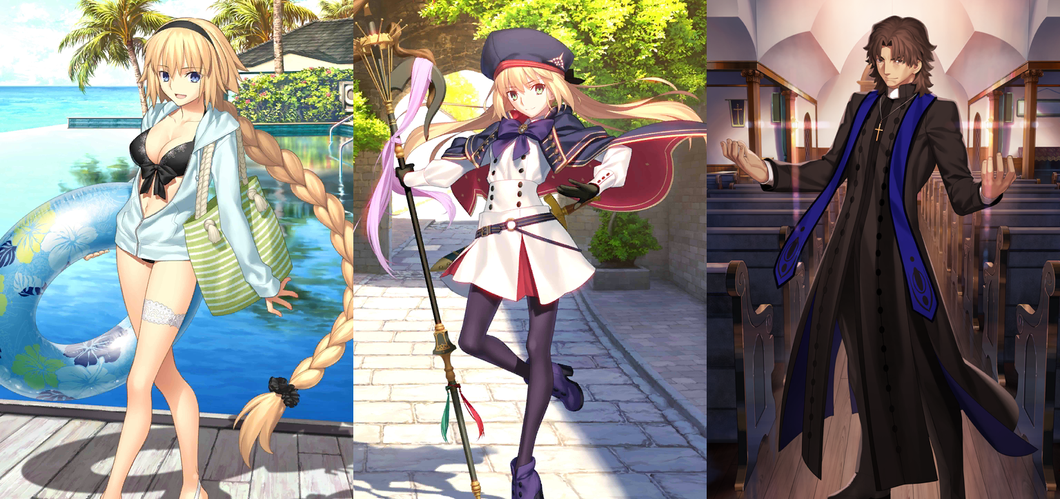 [JP] Fate Grand Order FGO Jeanne(archer) Artoria Caster Castoria Raspu – Mobile Games Starter