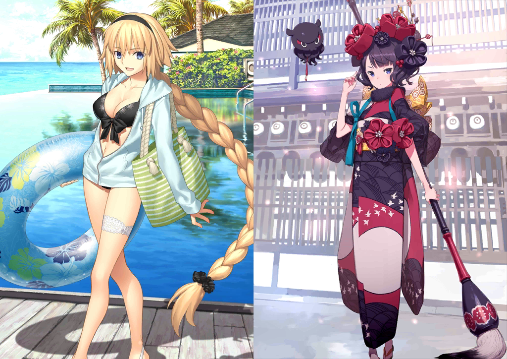 [JP] Fate Grand Order FGO Jeanne(archer) Hokusai + 2-3x5* starter acco ...