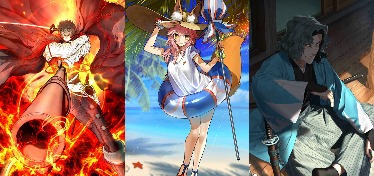 [JP] Fate Grand Order FGO NP3 Hijikata Toshizo +Saito Hajime +Tamamo s ...