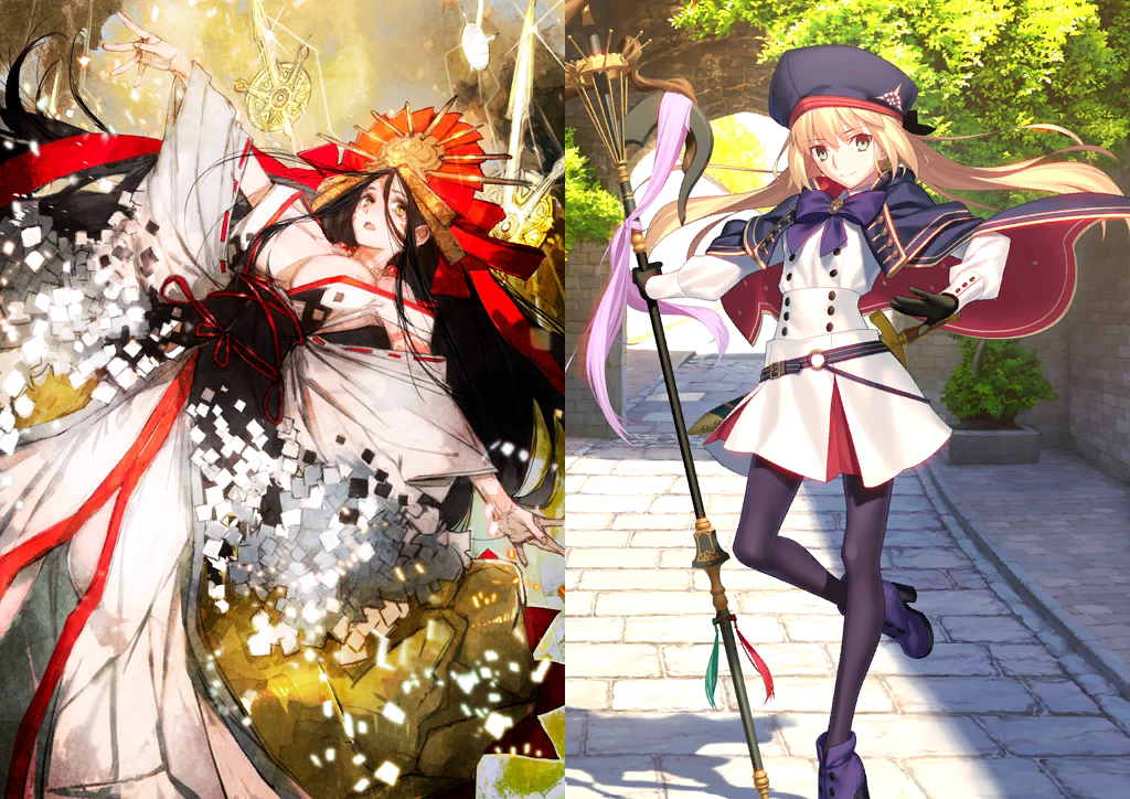 [JP] Fate Grand Order FGO NP5 Himiko +Artoria Caster Castoria starter ...