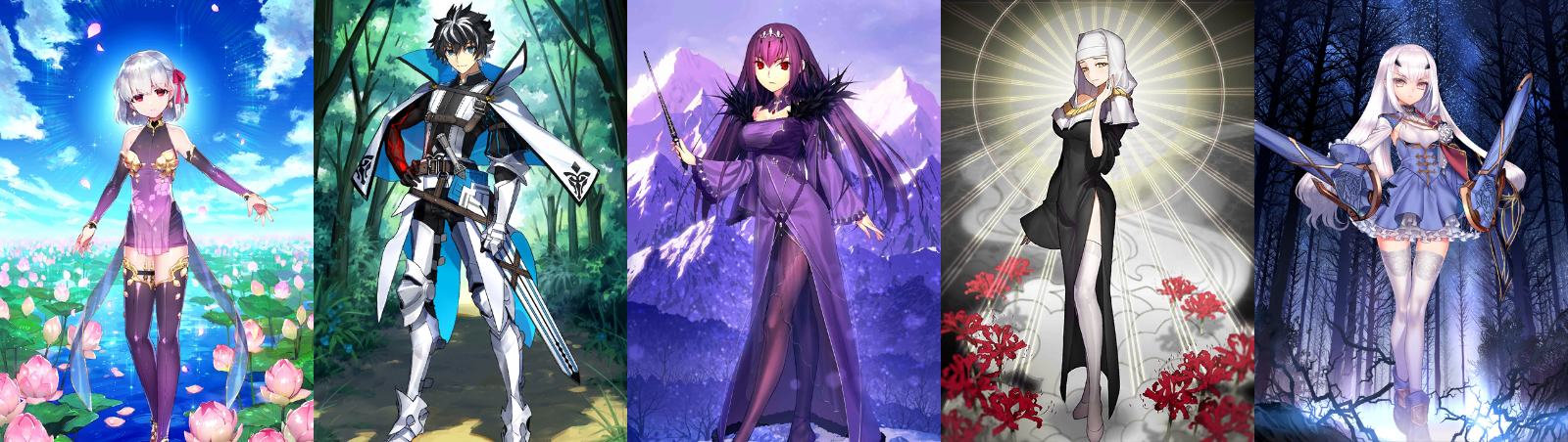 [JP] Fate Grand Order FGO Skadi Charlemagne Kama Fairy Knight Lancelot ...