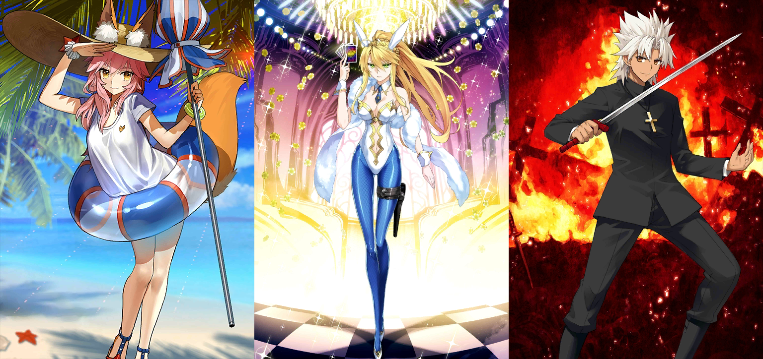 [JP] Fate Grand Order FGO Tamamo Artoria ruler Amakusa Shirou starter ...