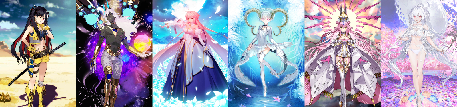 [JP] FGO Arcueid Arjuna Space Ishtar Tiamat Larva Koyanskaya Lady Aval ...