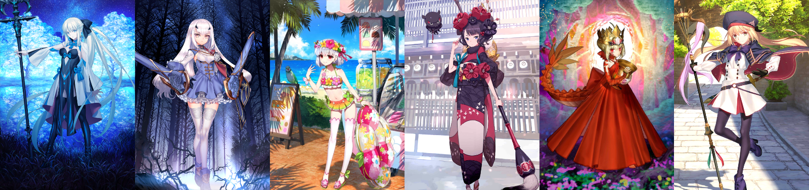 [JP] FGO Artoria Caster Castoria Morgan Fairy Knight Lancelot Melusine ...