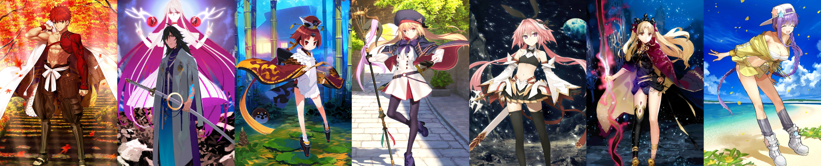 [JP] FGO Artoria Caster Castoria Muramasa Ryoma Beni BB Astolfo Fate G ...