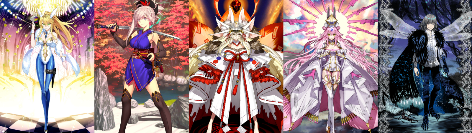 [JP] FGO Artoria ruler Musashi Koyanskaya Darkness Oberon Fate Grand O ...