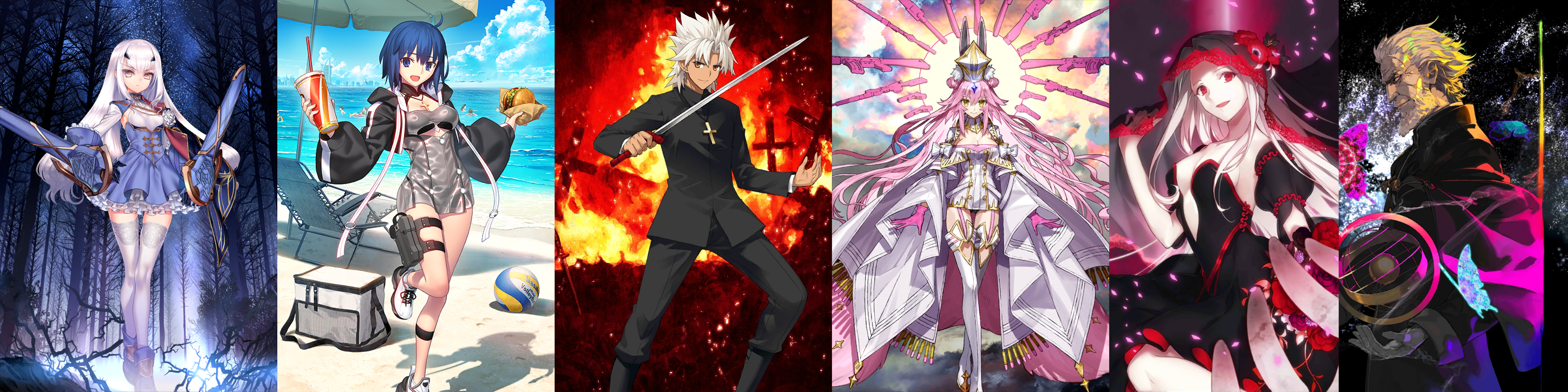 [JP] FGO Ciel Shirou Fairy Knight Lancelot Melusine+ Koyanskaya BG Ksc ...