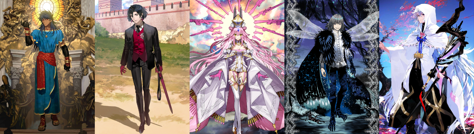 [JP] FGO Constantine Romulus Koyanskaya Oberon Merlin + 300-500SQ Fate ...