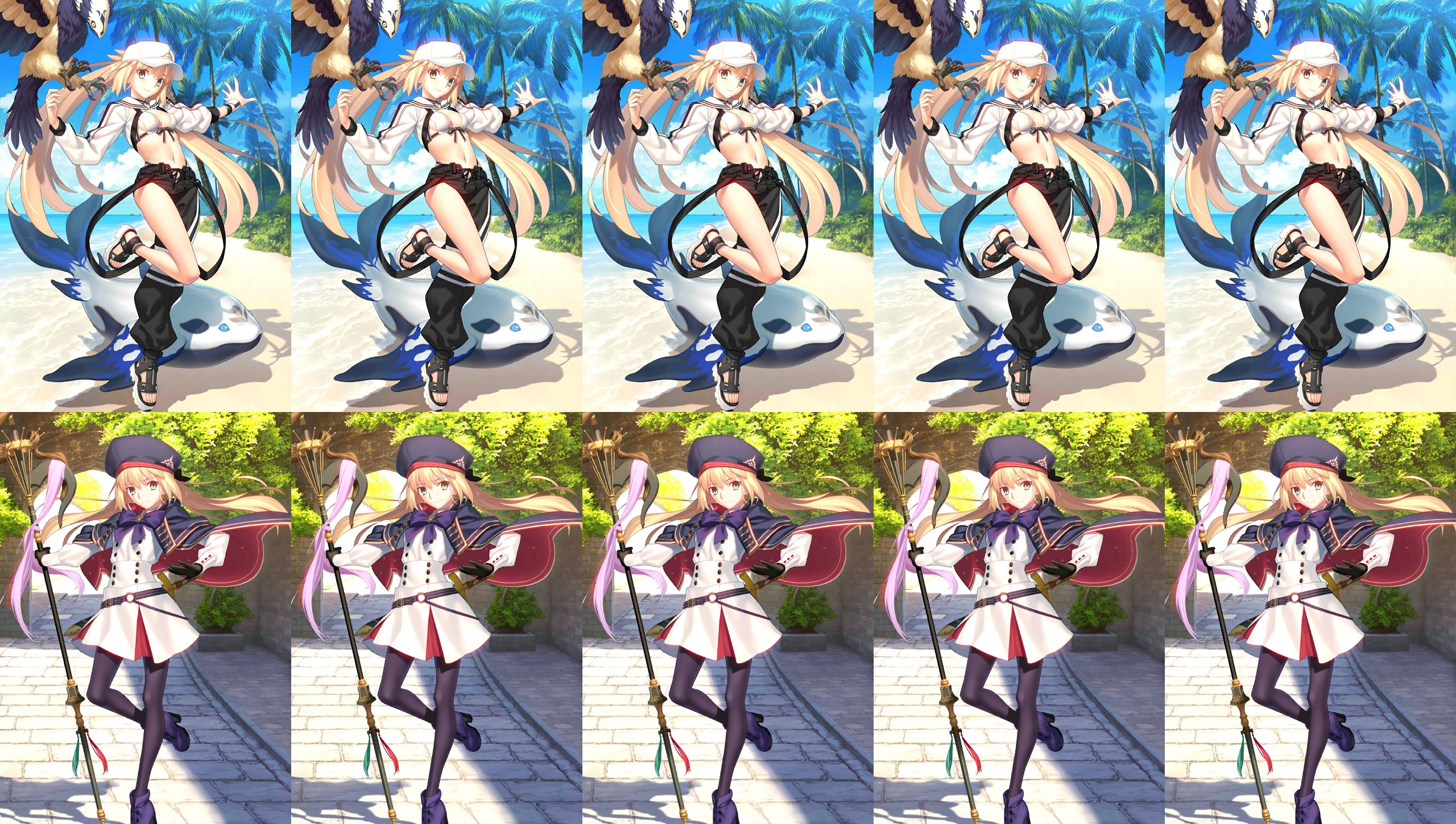 [JP] FGO double NP5 Castoria berserker + NP5 Artoria Caster + 600-1000 ...