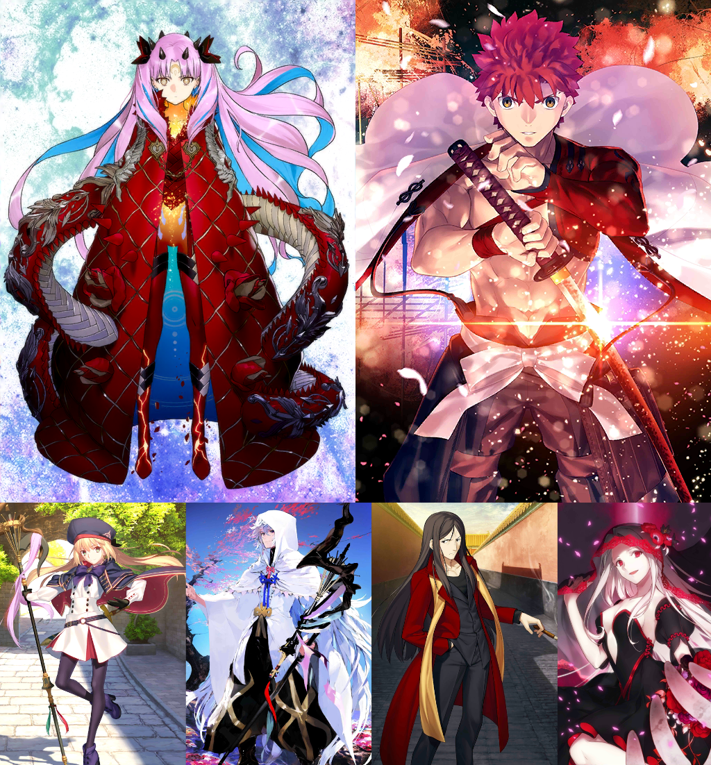 [JP] FGO double NP5 Muramasa NP5 Space Ishtar +Castoria Merlin BG Fate ...