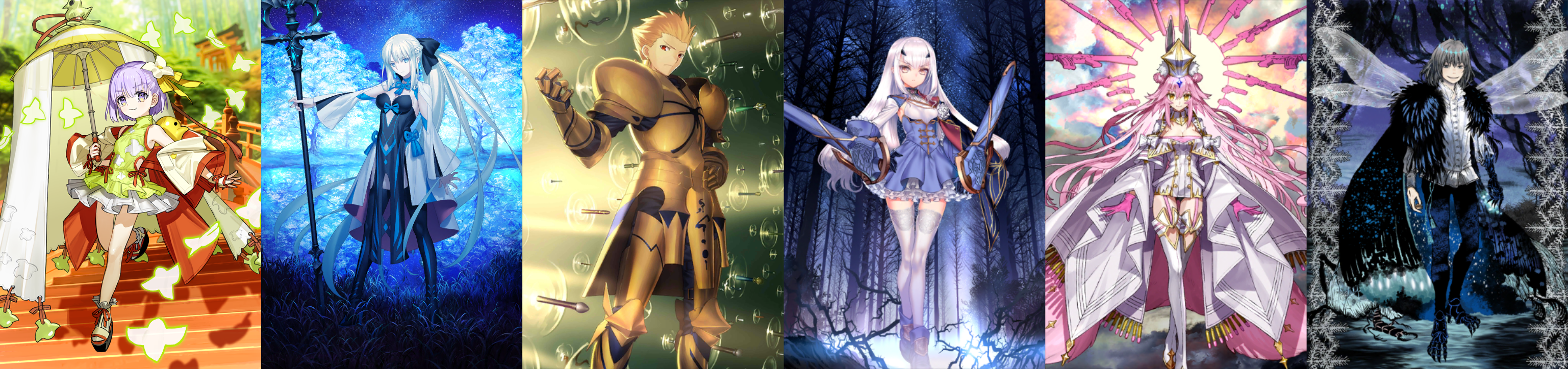 [JP] FGO Fairy Knight Lancelot Melusine Gilgamesh Morgan Kazuradrop Ko ...