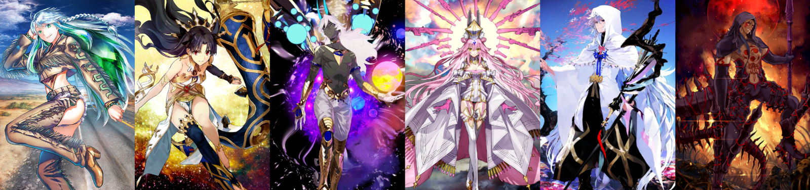 [JP] FGO Ishtar Arjuna alter Kukulkan Koyanskaya Cu Merlin Fate Grand ...