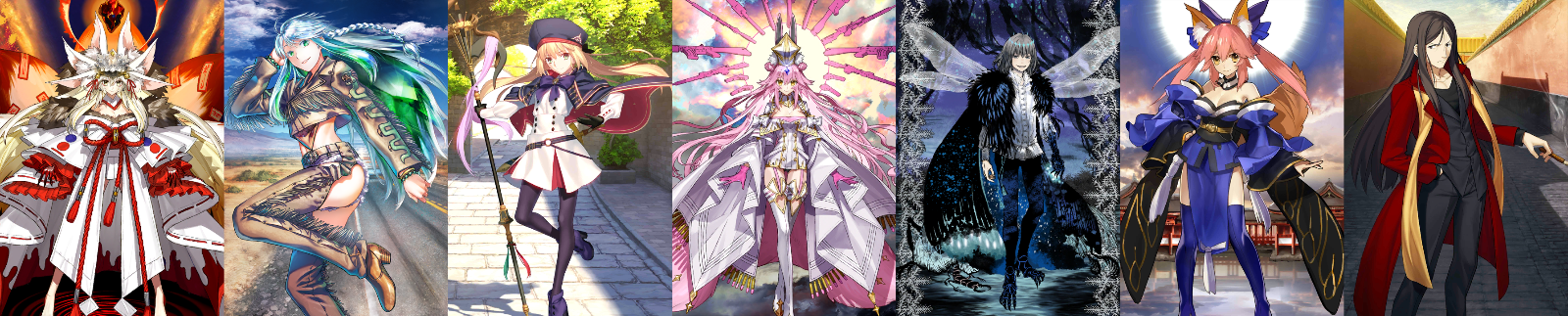 [JP] FGO Koyanskaya Darkness Kukulkan Artoria Caster Castoria Oberon F ...