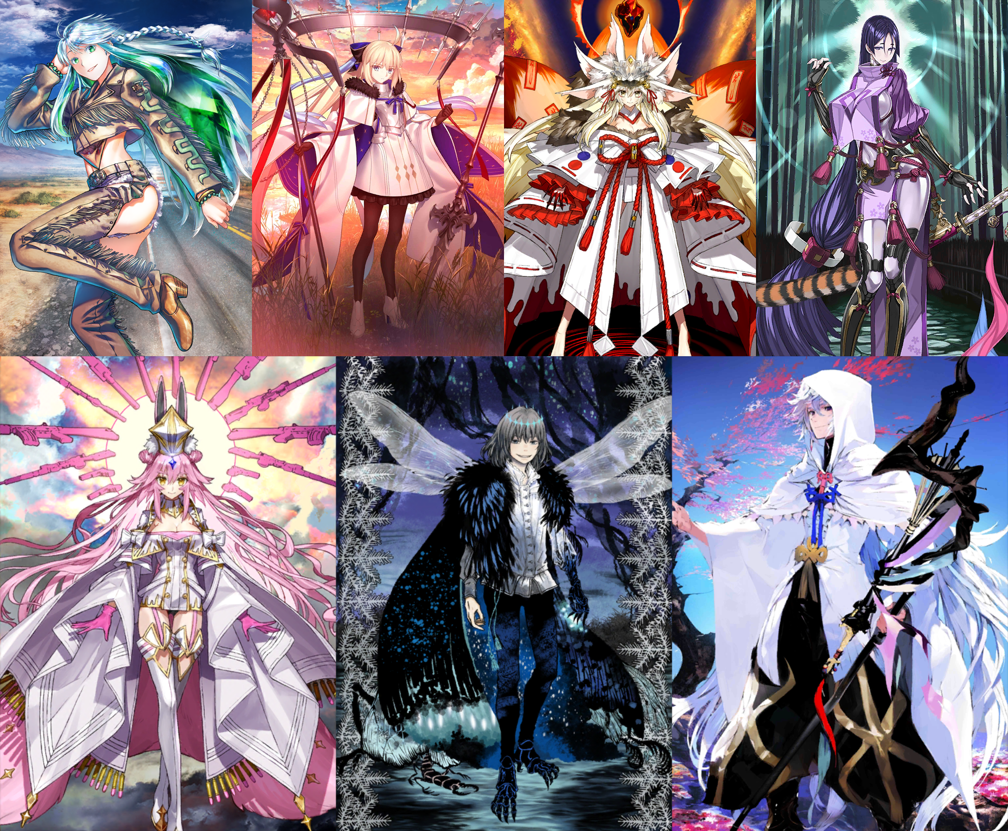 [JP] FGO Kukulkan Tonelico Darkness Raikou + Koyanskaya Oberon Merlin ...