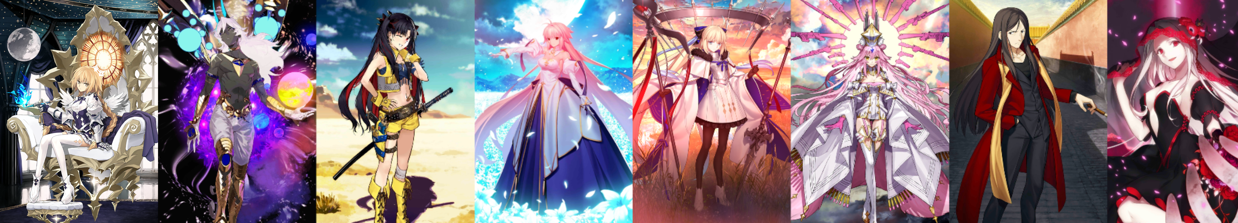 [JP] FGO Metatron Jeanne+ NP2 Space Ishtar +NP2 Arcueid+Arjuna Tonelic ...
